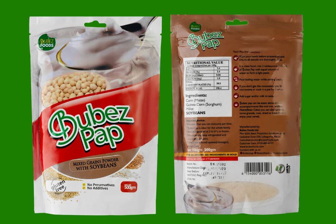 Bubez Powdered Pap – Box of 20 | Bubezfoods | US